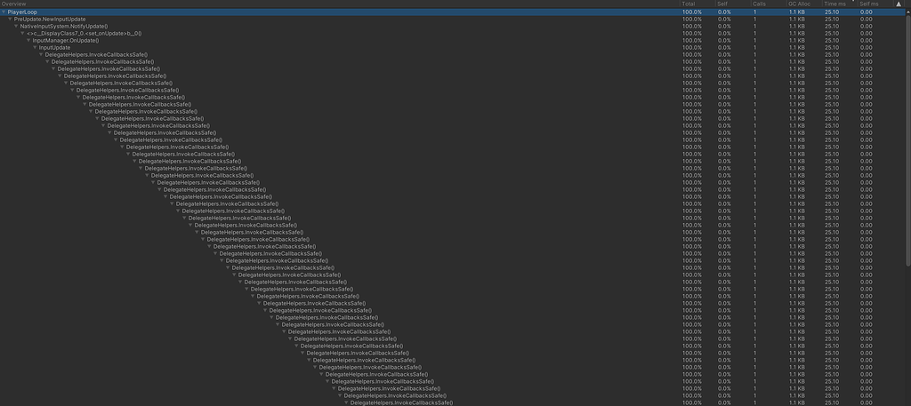 Deep Profiling With New Input System Shows Unusable Hierarchy Unity Engine Unity Discussions