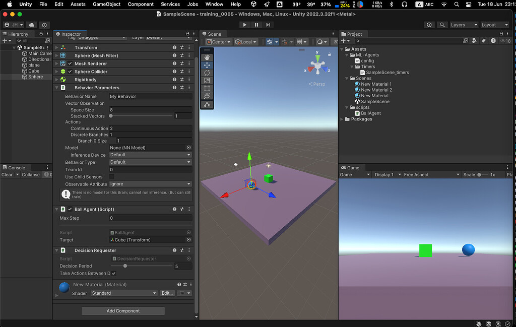 Solution to Train Agents in Unity Without Terminal or how fix this? - Unity Engine - Unity ...