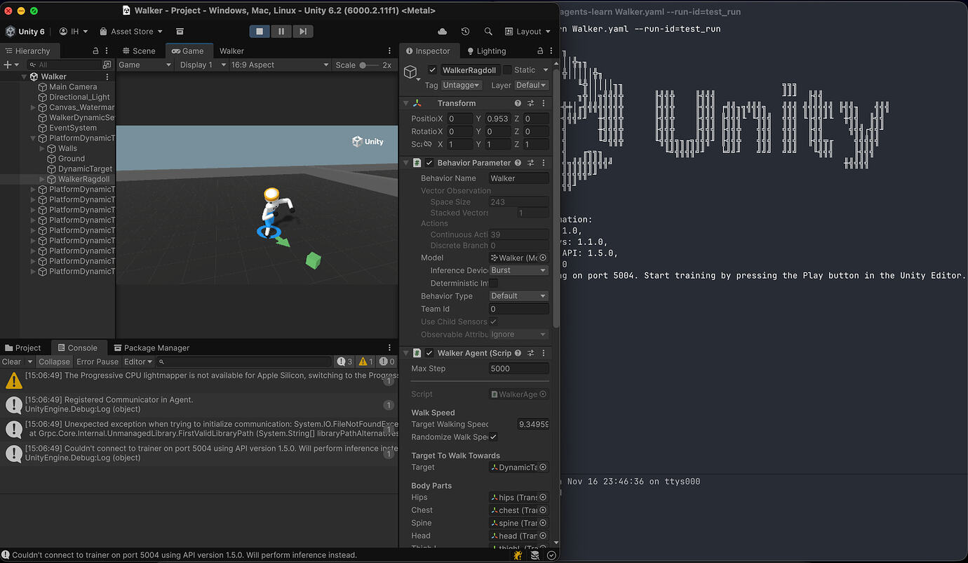Unity ML agents walker documentation - Unity Engine - Unity Discussions