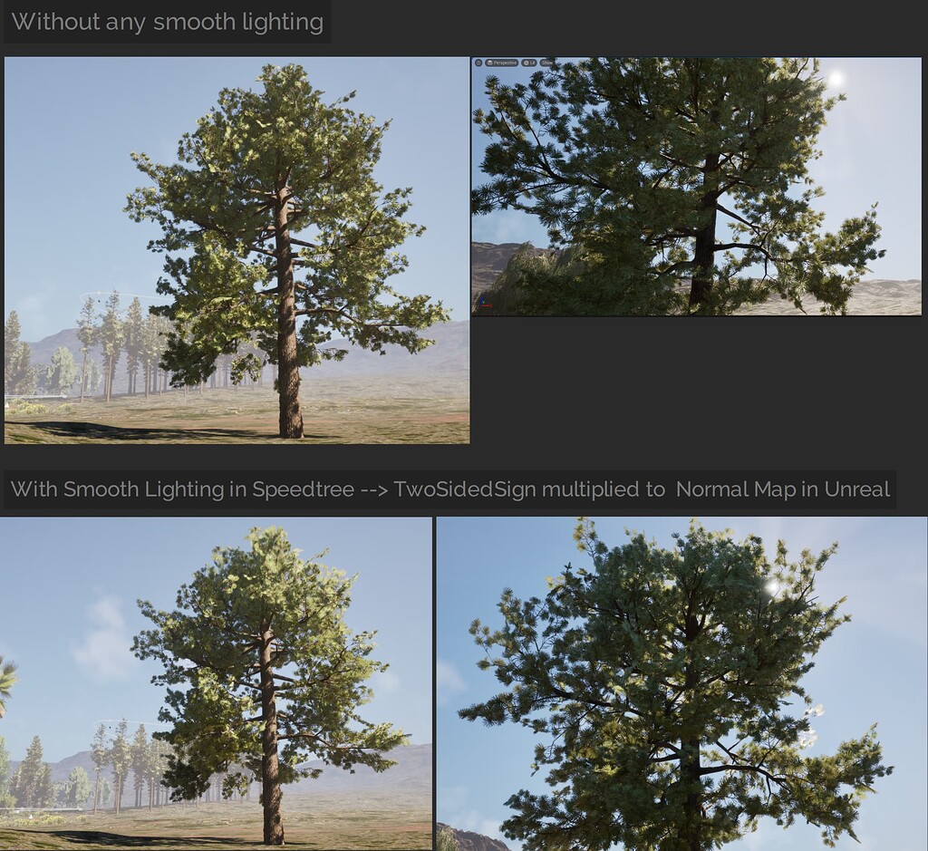 Implementing Smooth Lighting of Speedtree in Unreal Engine 5 - SpeedTree - Unity Discussions