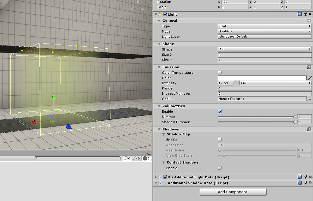 Dynamically resized Spotlight seems to have incorrect AABB on Density ...