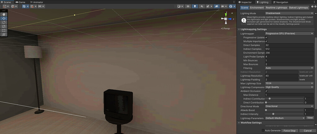 Baked lighting creating puddles on walls and floor - Unity Engine - Unity Discussions