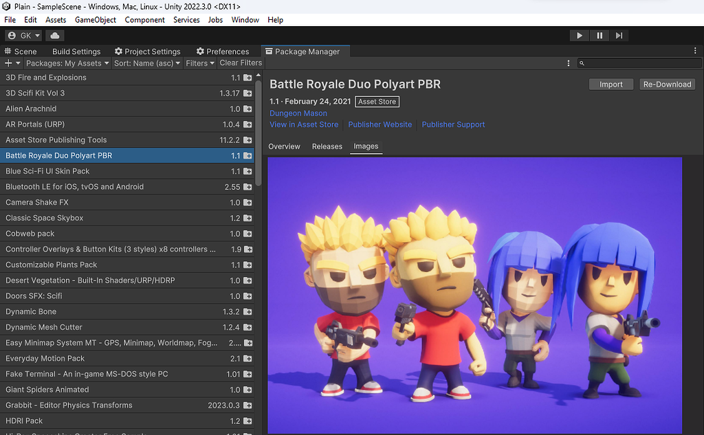 How to remove free assets from being listed under Package Manager ...