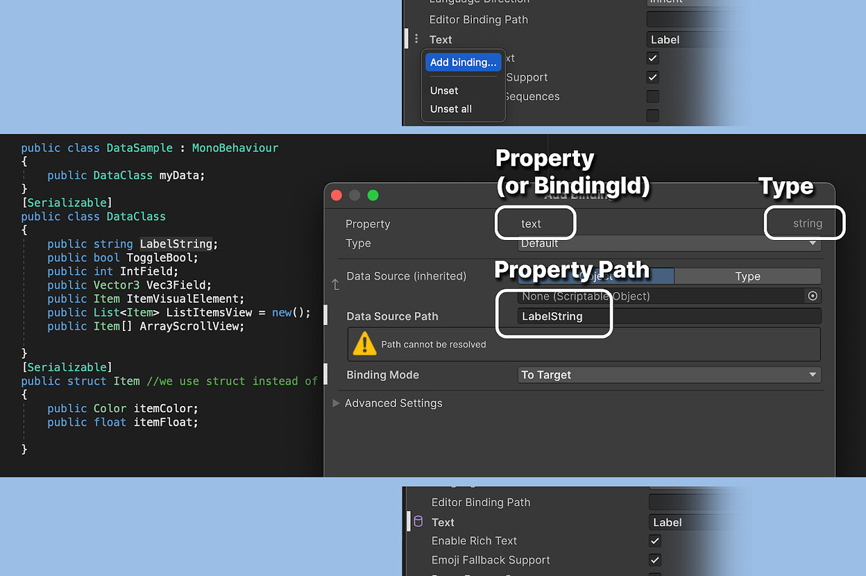 Mini-tutorial: Data binding with UI Builder and C# in 5 minutes ...