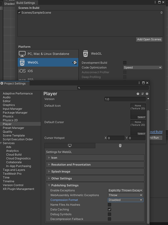 WebAssembly streaming compilation failed! This can happen for example if "Content-Encoding" HTTP ...