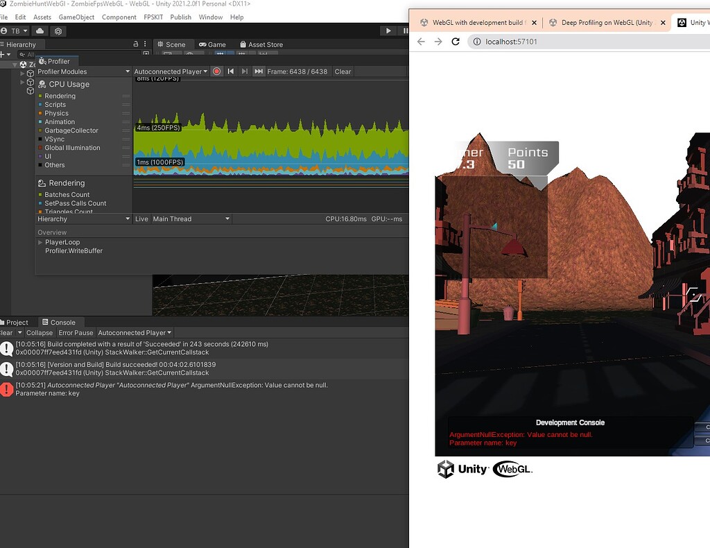 "Autoconnected Player" ArgumentNullException: Value cannot be null. key - Unity Engine - Unity ...