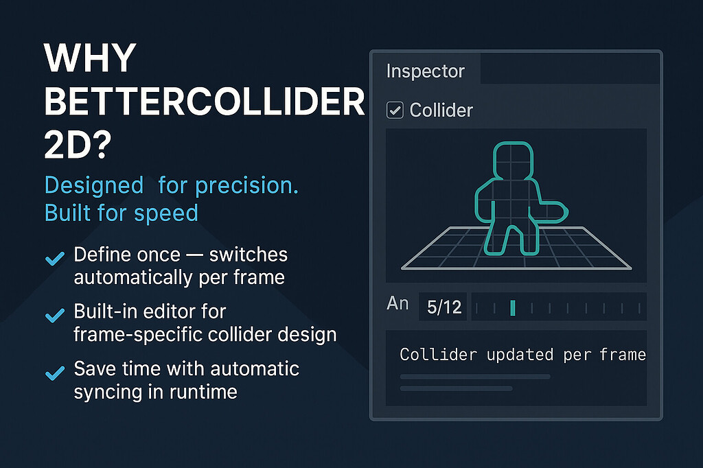 BetterCollider2D – Frame-accurate collider assignment and sprite-based auto-generation ...