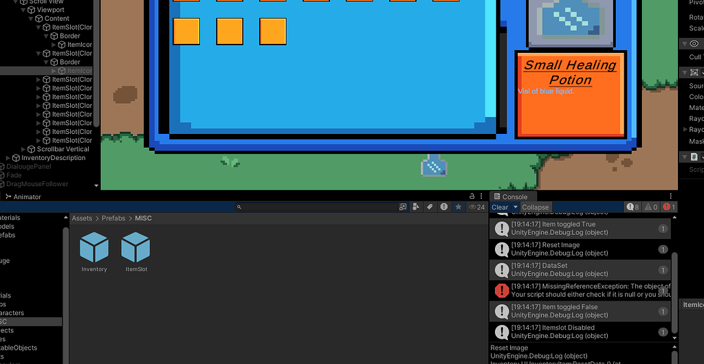 Editor Thinks Object has Been Destroyed when it is clearly just disabled in the Hierarchy ...