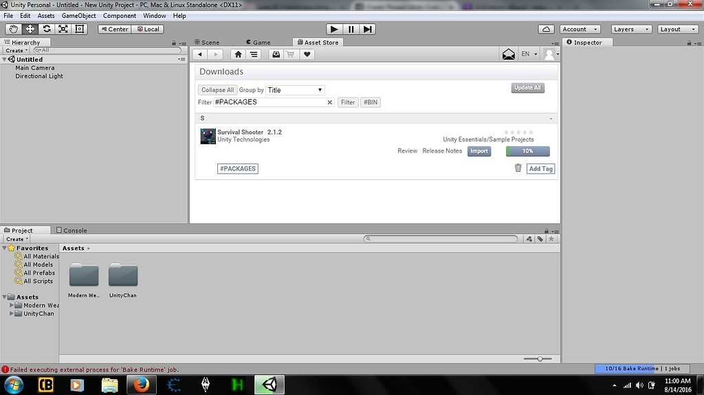 Downloading from assets store failed - Unity Engine - Unity Discussions