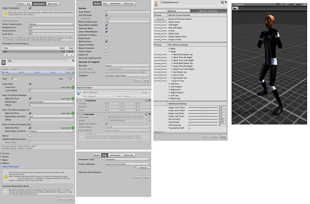 Head Y rotation on Humanoid with Mixamo animation - Unity Engine - Unity Discussions