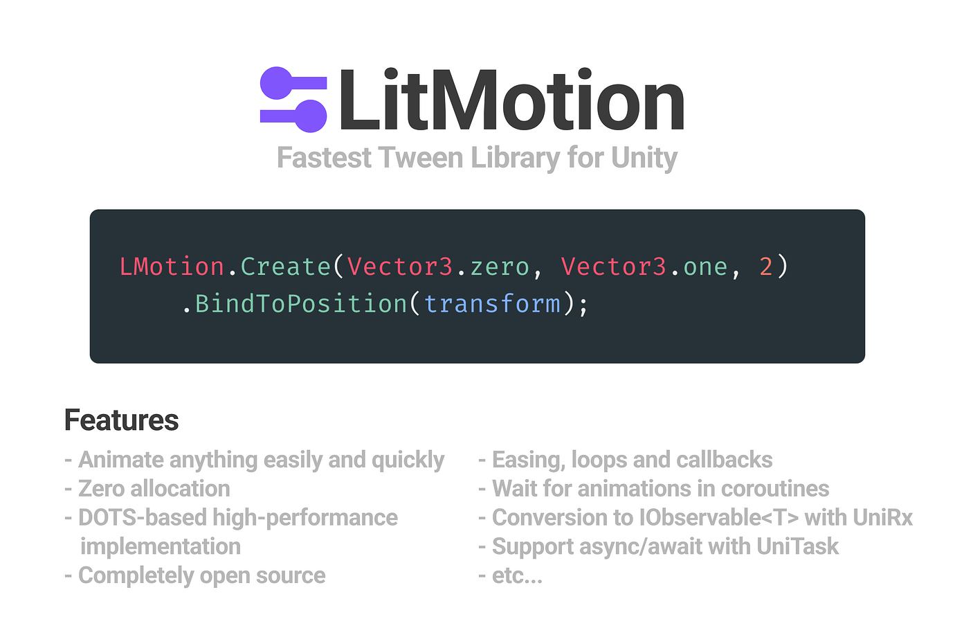 LitMotion - Lightning-fast and Zero Allocation Tween Library - Community Showcases - Unity ...