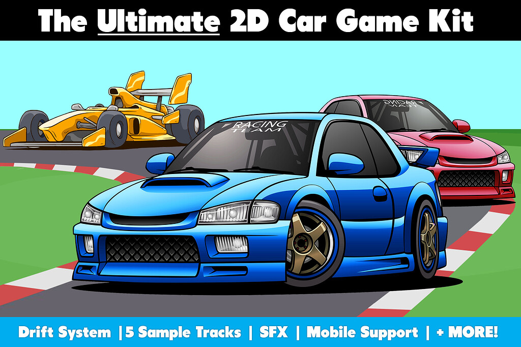 [RELEASED] The Ultimate 2D Car Game Kit - Community Showcases - Unity ...