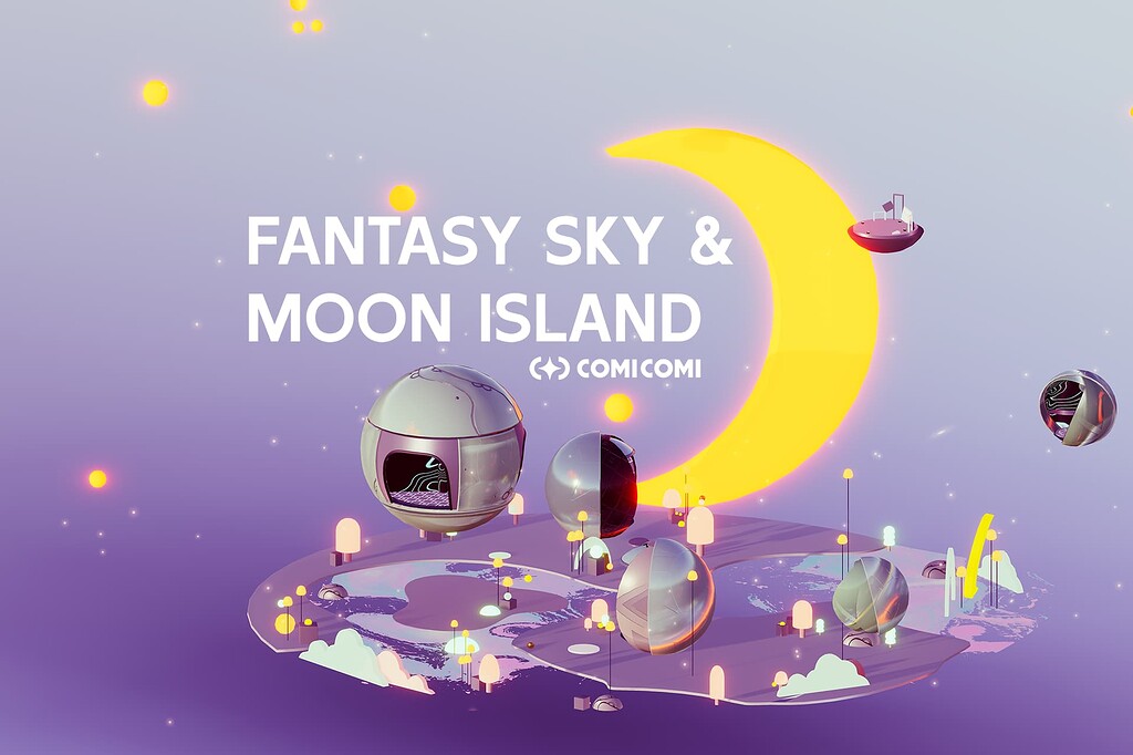Fantasy Sky and Moon Island - Environment - Community Showcases - Unity ...