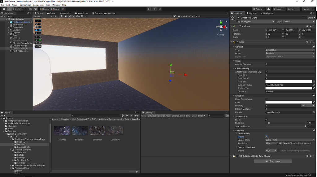 Converted to HDRP, everything is shiny and skybox is on every surface ...
