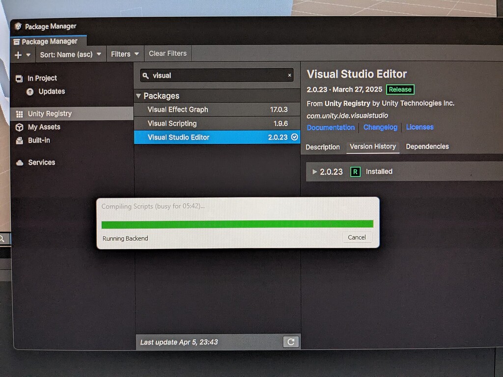 Visual Studio Editor Freezing - Unity Engine - Unity Discussions