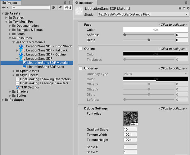 Is it possible to divide shaders or make different materials for TMP font? - Unity Engine ...