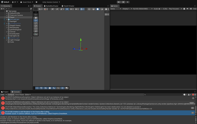Game view is black and scene view is empty - Unity Engine - Unity ...
