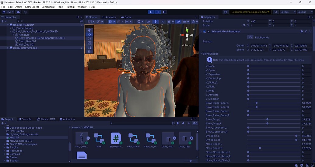 How Can I properly import the Blendshapes/shapekeys made on blender to ...