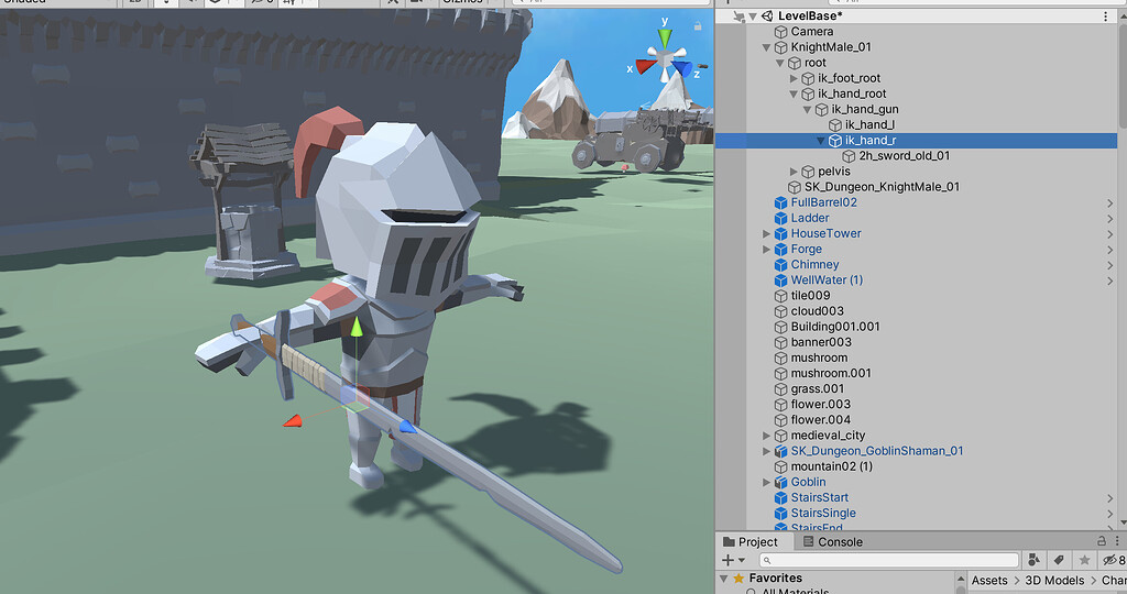 Put a sword in a rigged character hand - Getting Started - Unity ...