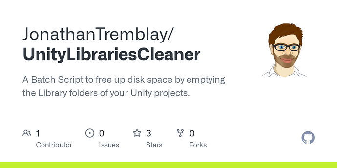 Unity Libraries Cleaner - Free Batch Script to Save Space - Community Showcases - Unity Discussions