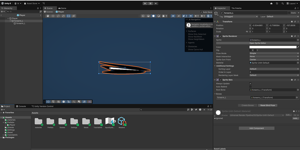 2D Rigging - Bone Rotates, but Sprite Doesn’t Move - Getting Started ...
