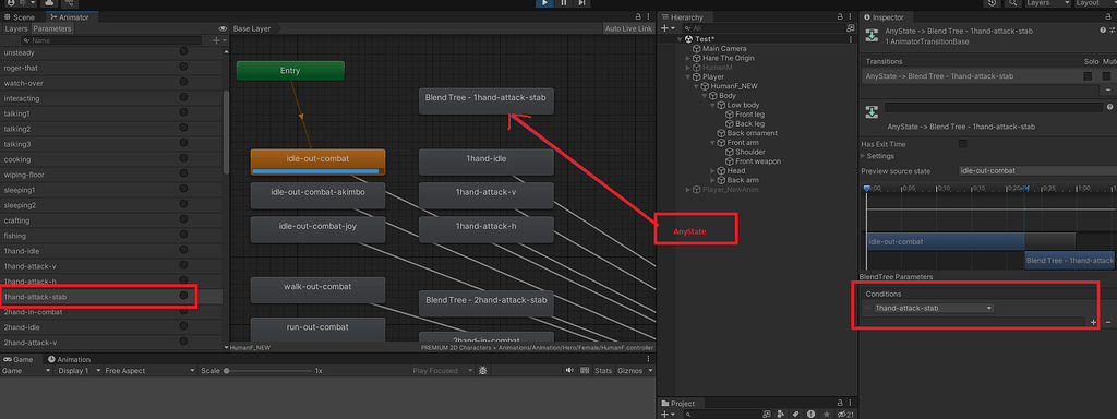 Cant trans to BlendTree with SetTrigger - Getting Started - Unity Discussions