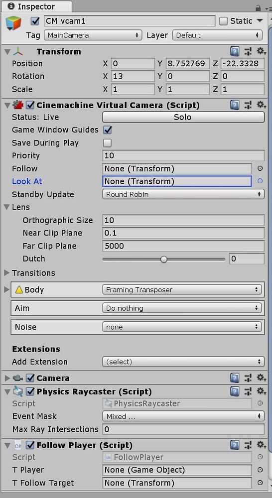 Cinemachine -Target Follow an Initialize Prefab - Unity Engine - Unity Discussions