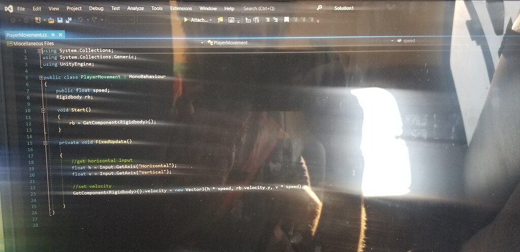 Player movement script issue - Unity Engine - Unity Discussions