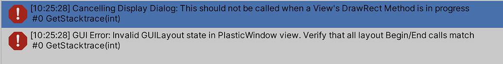 Error: Invalid GUILayout state in PlasticWindow view. - Unity Services - Unity Discussions
