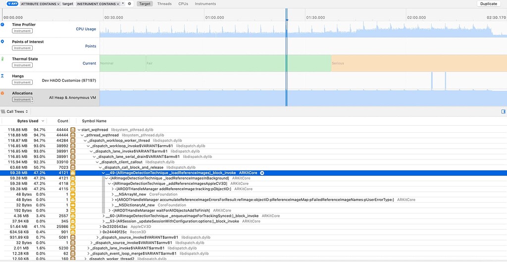 Need ways to pause image tracking without disable the ...