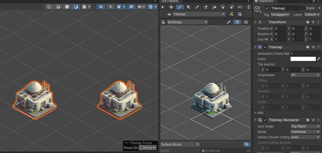 Tilemap Palette And Grid Are Not The Same Unity Engine Unity