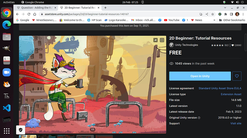 Adding the Ruby's 2D Adventure Asset - Getting Started - Unity Discussions