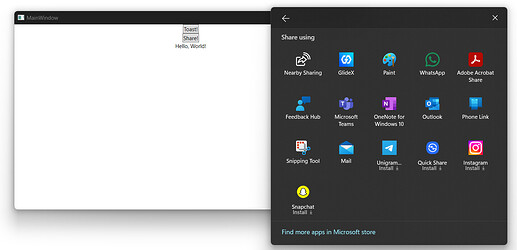 Calling Windows ShareUI Dialog from Unity on Windows 10-11 on Non-UWP ...