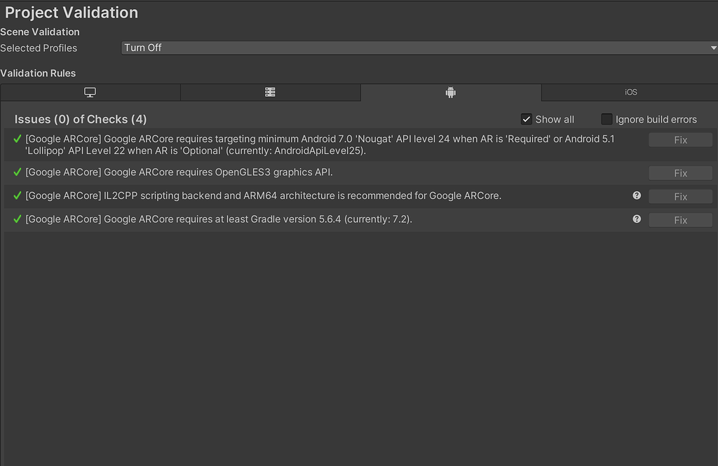 ARCore: This release will cause a significant drop in the number of devices your apps supports ...