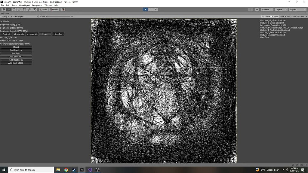 String Art Tiger - Community Showcases - Unity Discussions