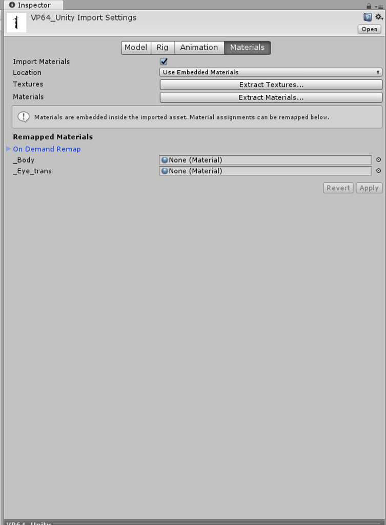 Extract Materials From Fbx File Via Script Unity Engine Unity Discussions