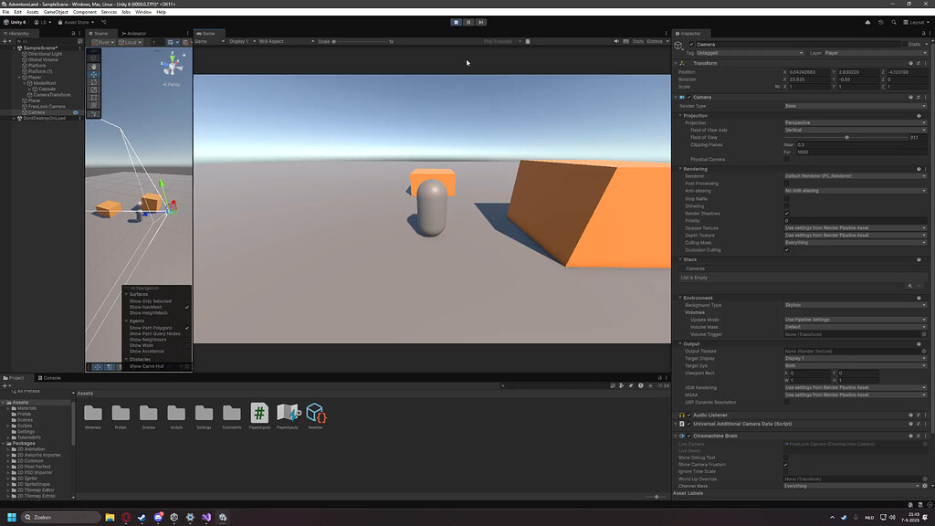 How to fix Jitter from Cinemachine Camera & Switch betrween 2 Camera Styles? - Unity Engine ...