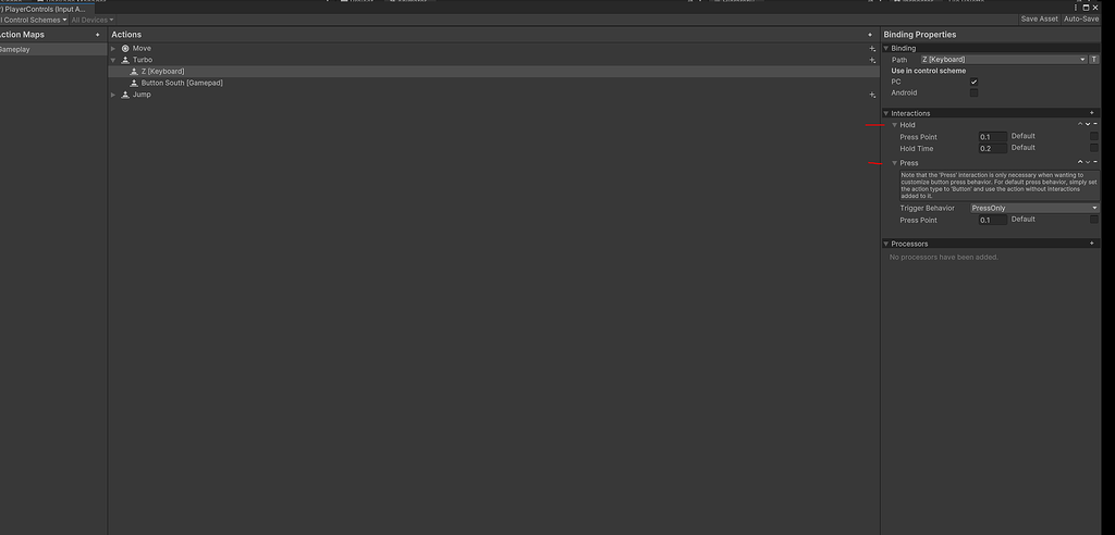 Same Button in Input System is possible for Different Action? or Create One Action with Tap-Hold ...