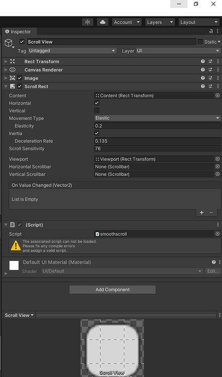 How to have smooth scrolling for scroll bars? - Unity Engine - Unity Discussions