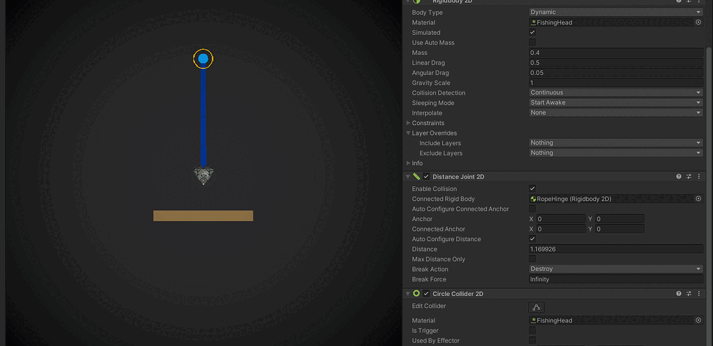 Worms Ninja Rope distance grows through colliders and how to stop it ...