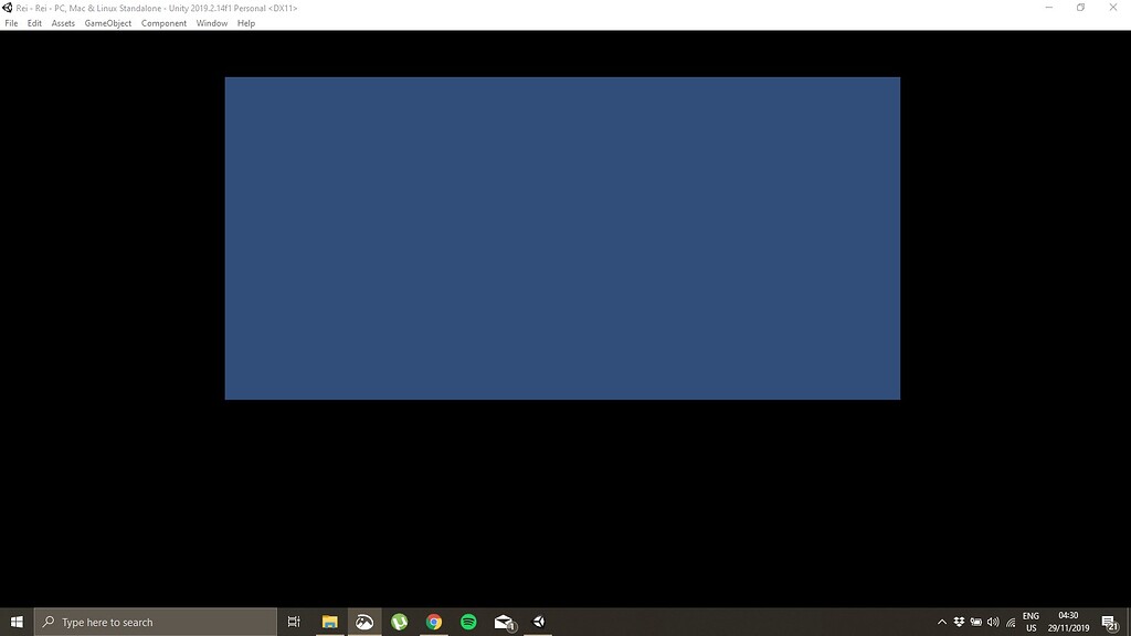 Unity screen goes completly black after i hit run - Getting Started ... Unity screen goes completly black after i hit run - Getting Started ...