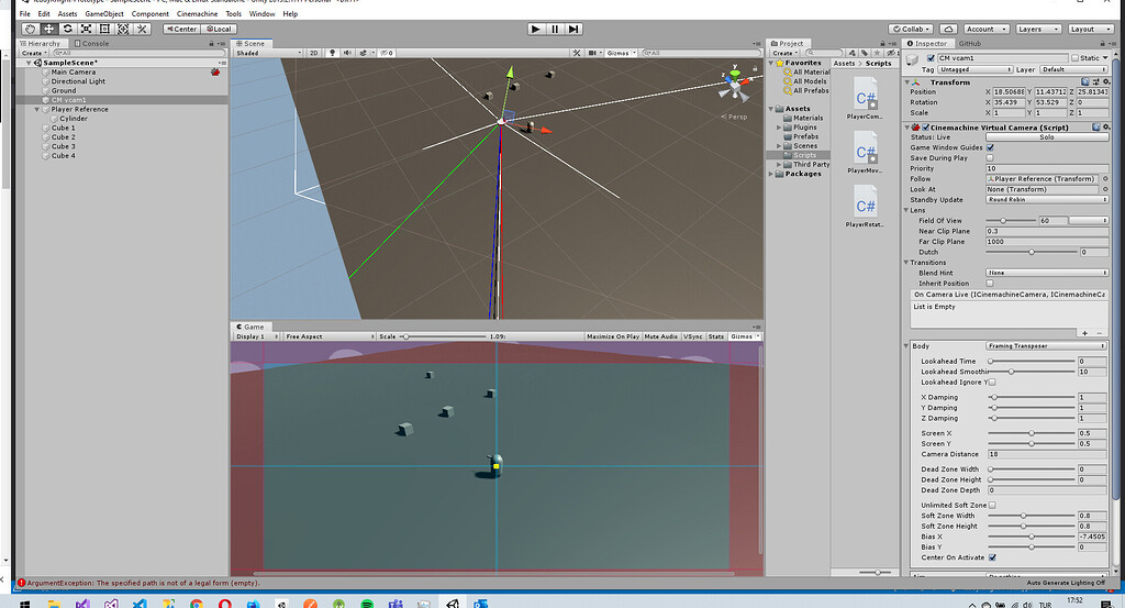 Virtual camera odd behaviour. Scriptting noob questions - Unity Engine - Unity Discussions