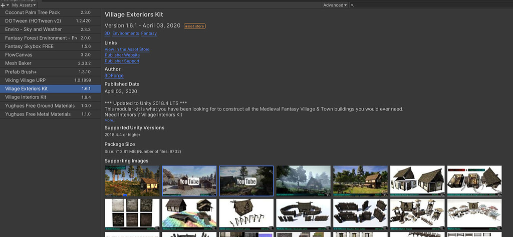 Assets In package manager not showing/loading fully. - Unity Engine - Unity Discussions