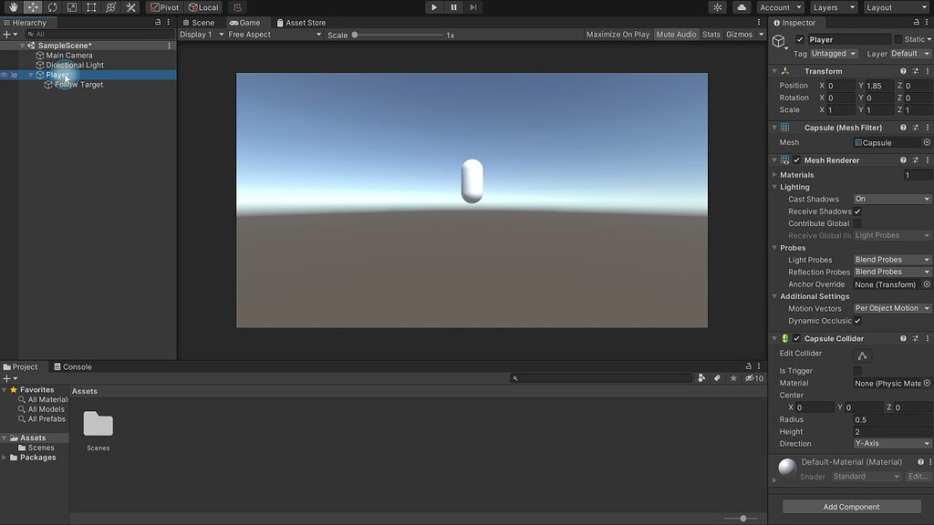 Cinemachine Virtual Camera follow target overlaps target - Unity Engine ...