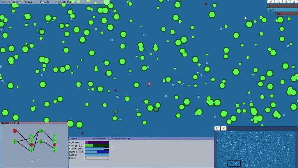 Artificial Life Simulation using Unity DOTS - Community Showcases - Unity Discussions