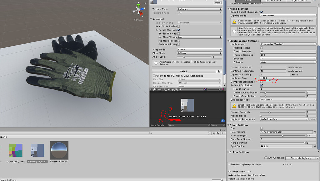 Unity 2017.2.0f3 Weird low resolution LightMaps - Unity Engine - Unity Discussions