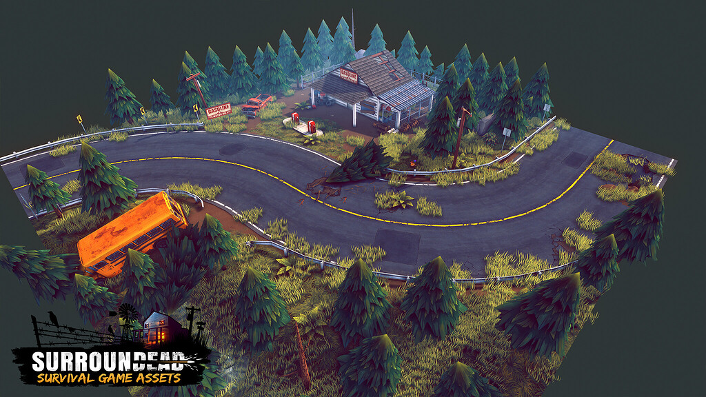 SurrounDead - Survival Game Assets ( modular buildings with interiors ...