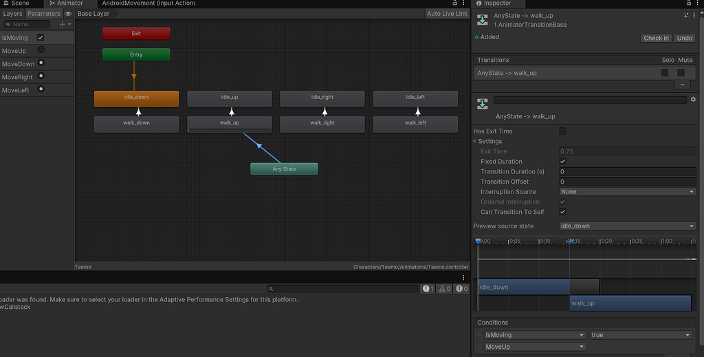 Walking animation stuck at the first frame - Unity Engine - Unity Discussions
