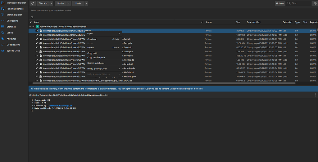 Sub-directories and files of ignored directory still appear as "Added and private" - Unity ...