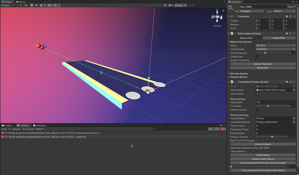 Deforming a mesh to a spline (vertex path) - Unity Engine - Unity ...